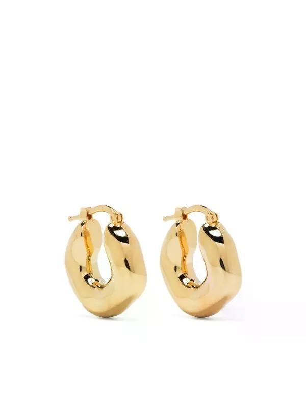 JIL SANDER Small Hoop Earrings - Gold