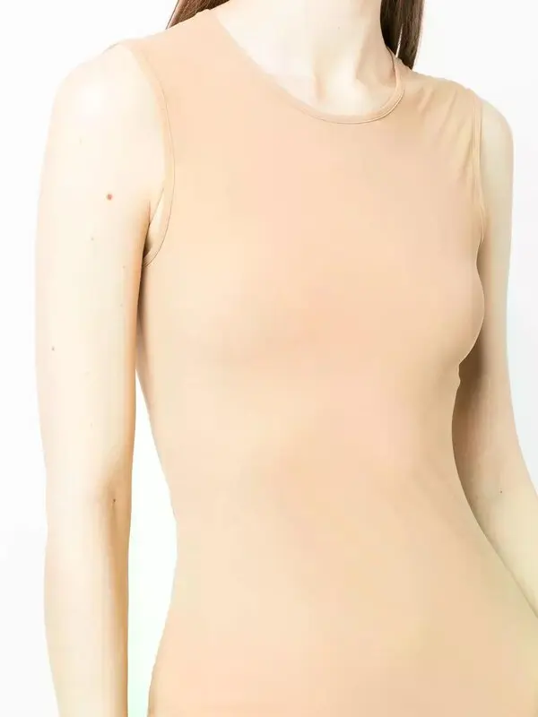 JIL SANDER Round-neck Sleeveless Midi Dress