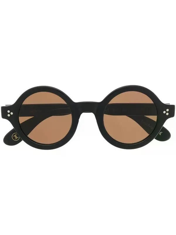 LESCA Saga Round-frame Sunglasses