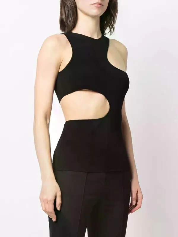 Stella McCartney Cut-out Tank Top - Black