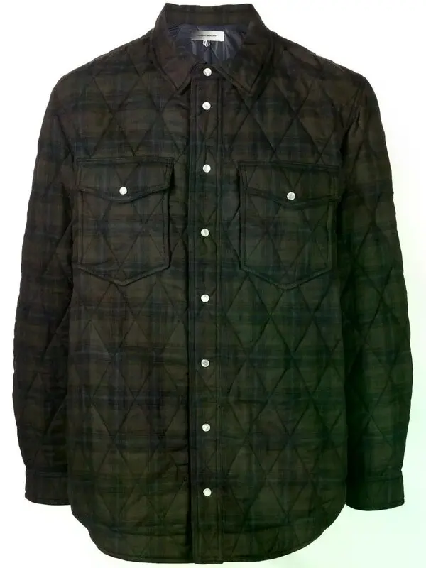 MARANT Check-print Two-pocket Shirt Jacket