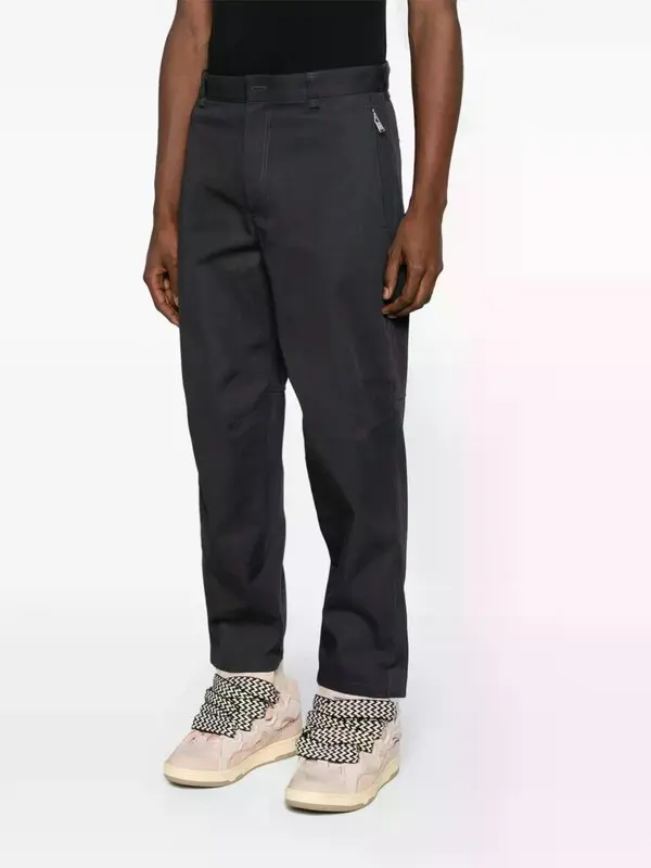 LANVIN Mid-rise Cropped Biker Trousers