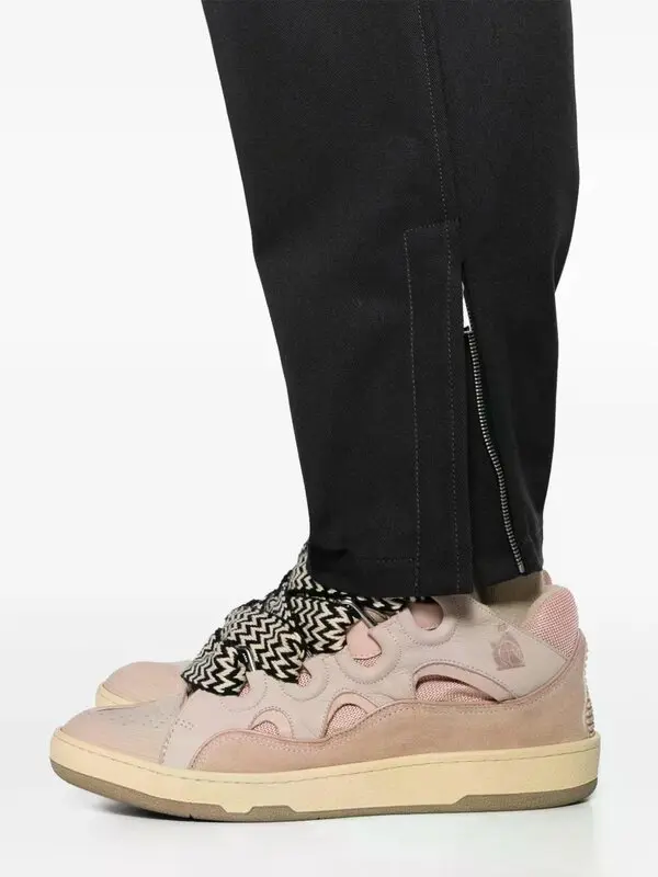 LANVIN Mid-rise Cropped Biker Trousers