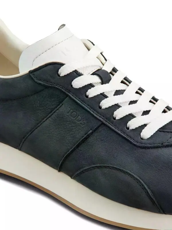 TOD'S Gommino Leather Sneakers - Blue