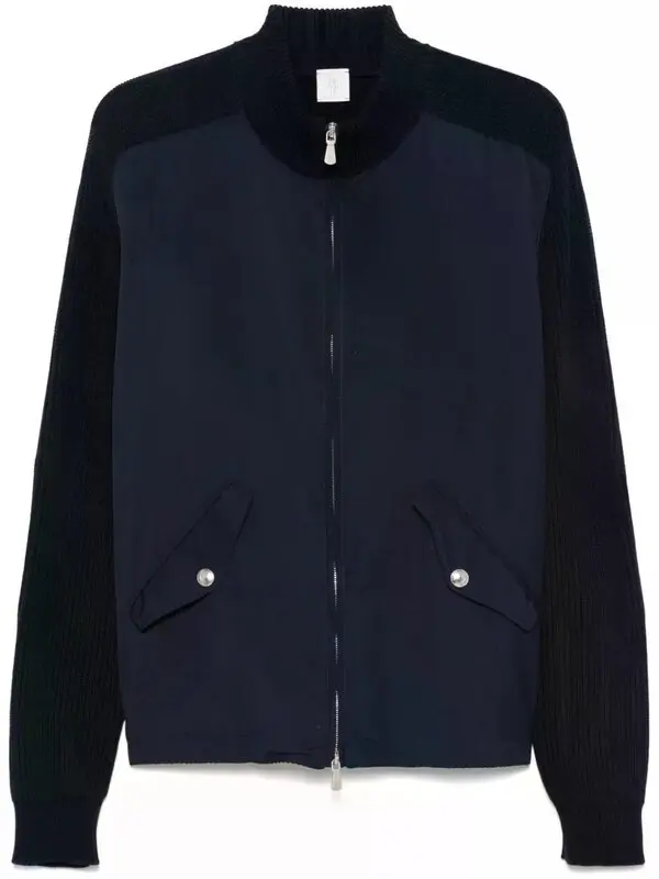 Eleventy Paneled Jacket - Blue