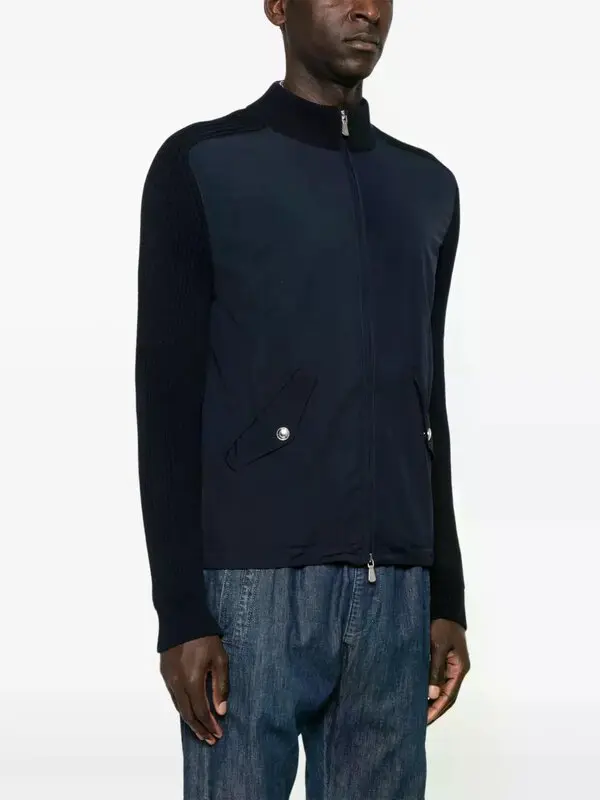 Eleventy Paneled Jacket - Blue