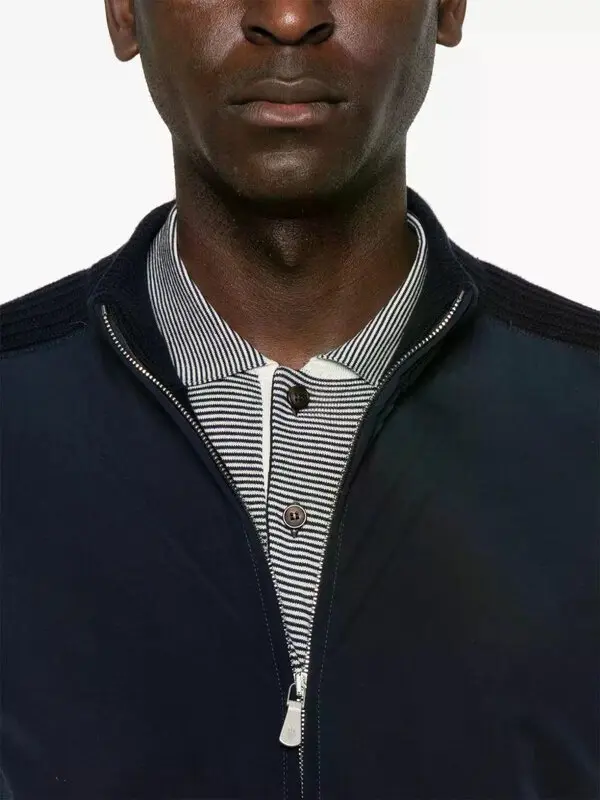 Eleventy Paneled Jacket - Blue
