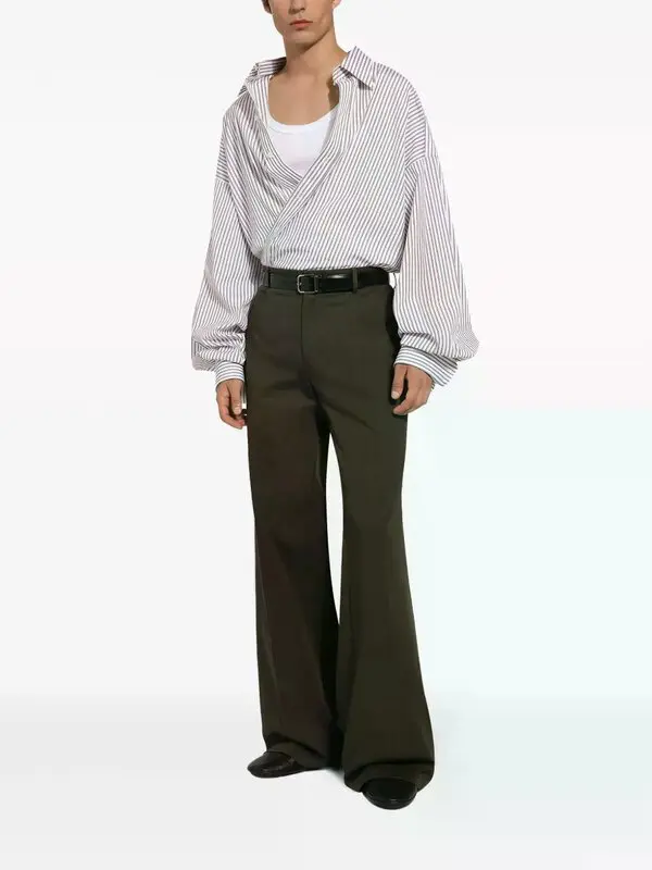 Dolce & Gabbana Wide-leg Cotton Trousers