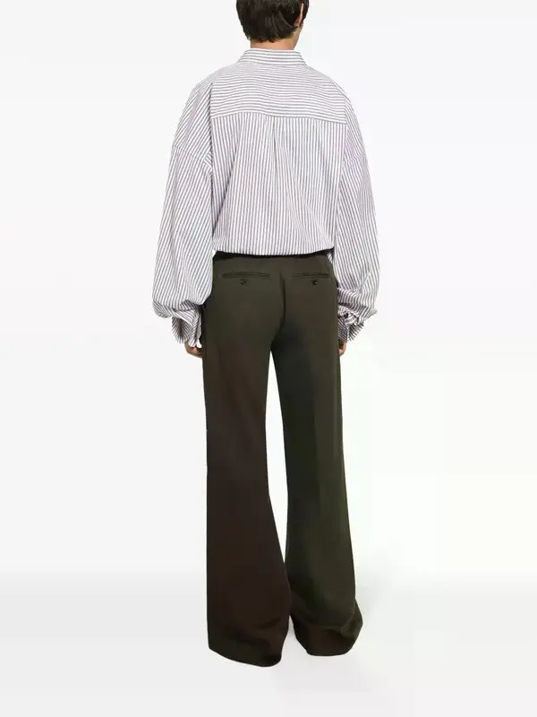 Dolce & Gabbana Wide-leg Cotton Trousers