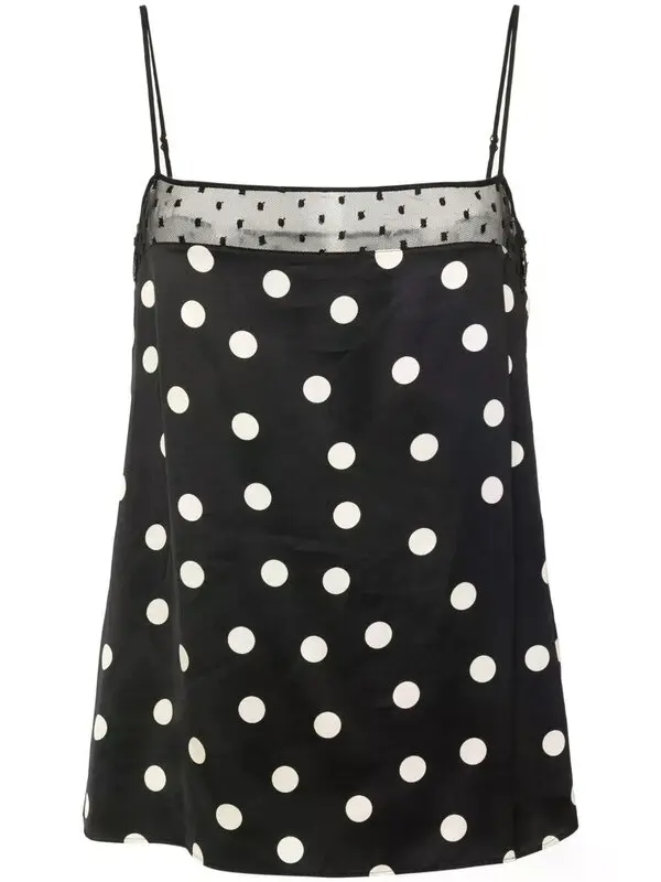 Stella McCartney Polka-dot Satin Top