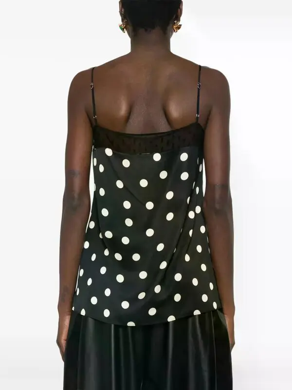 Stella McCartney Polka-dot Satin Top