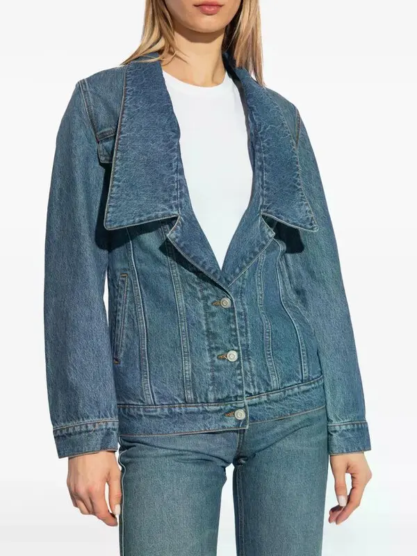 Coperni Wide-collar Denim Jacket