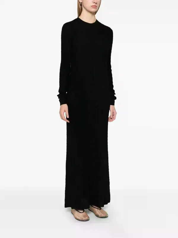 TOTEME Cable-knit Maxi Dress - Black