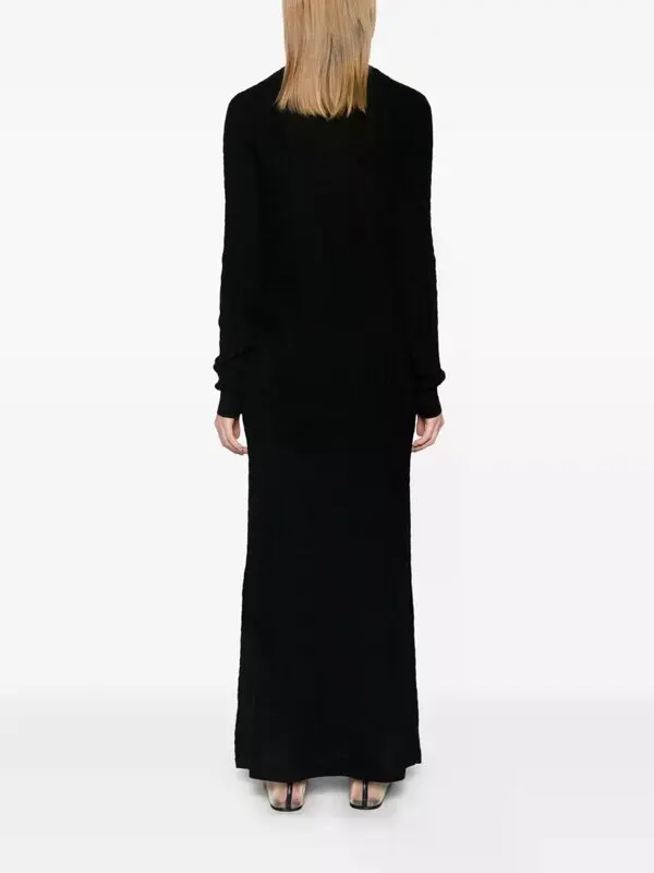 TOTEME Cable-knit Maxi Dress - Black