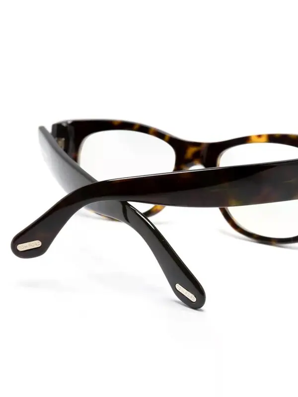 TOM FORD Ft5040b Tortoiseshell Square-frame Glasses - Brown