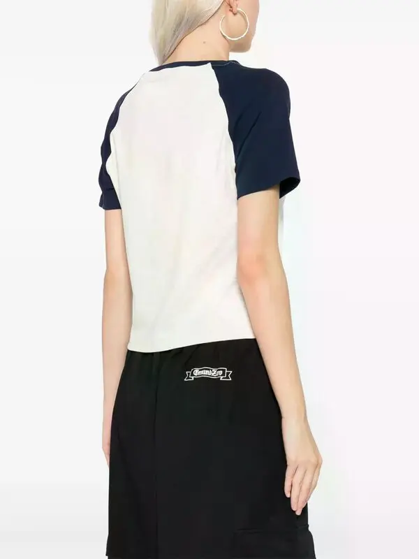 GROUND ZERO Logo-print Cropped T-shirt