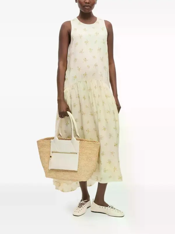 GANNI Raffia Tote Bag
