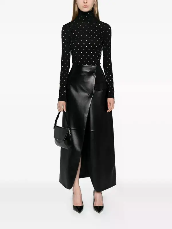 Rabanne Gem-embellished High-neck Top