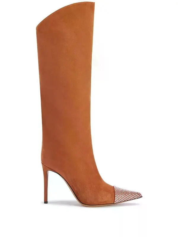 Alexandre Vauthier Crystal-embellished 105mm Boots