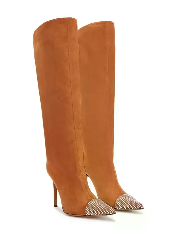 Alexandre Vauthier Crystal-embellished 105mm Boots