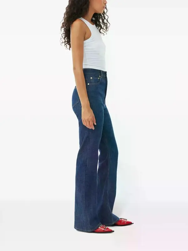 GANNI Ribbed Tank Top - White