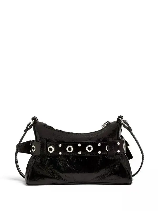 Dsquared2 Gothic Leather Shoulder Bag - Black