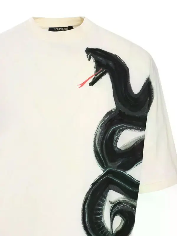 Roberto Cavalli Snake-print T-shirt