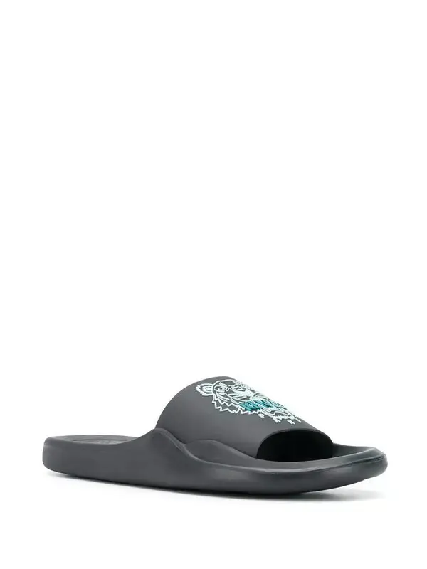 Kenzo Tiger Debossed Sliders