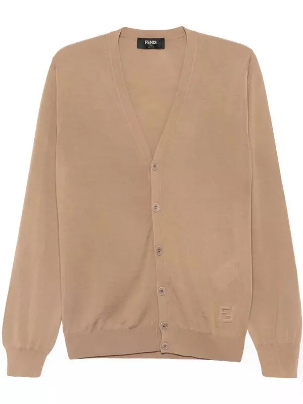 Fendi Ff-embossed Cardigan