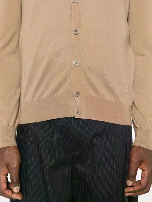 Fendi Ff-embossed Cardigan