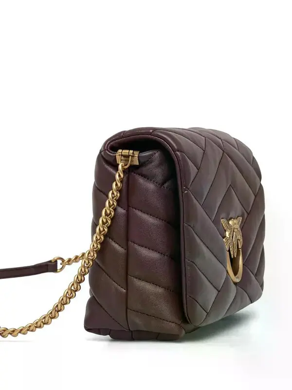 Pinko Love Puff Quilted Leather Crossbody Bag