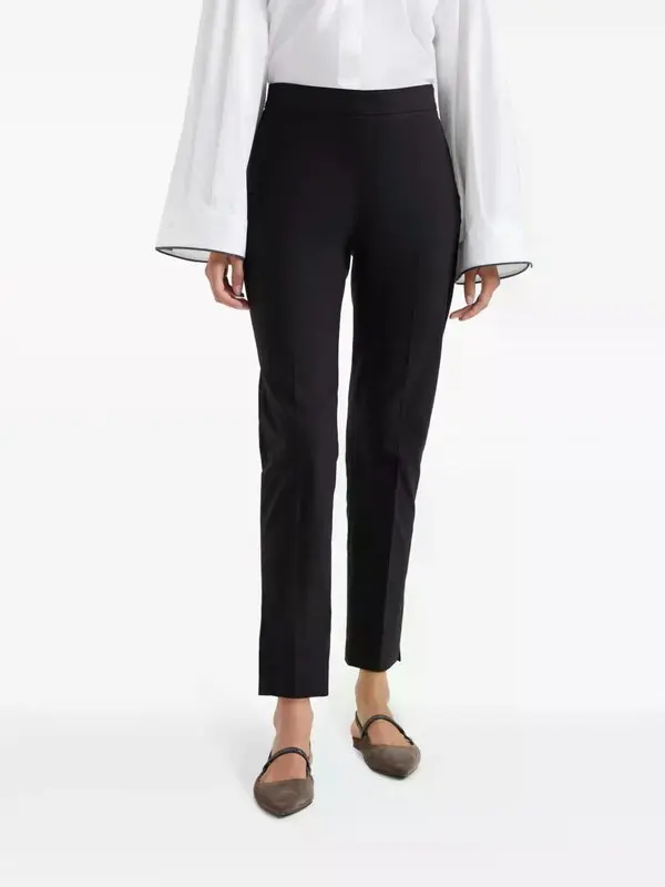 Brunello Cucinelli High-waisted Cropped Trousers