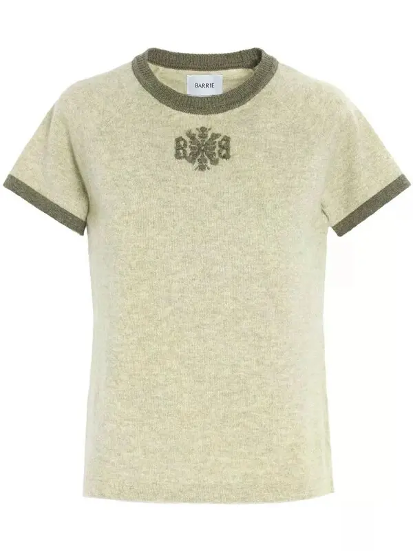 BARRIE Cashmere T-shirt - Green