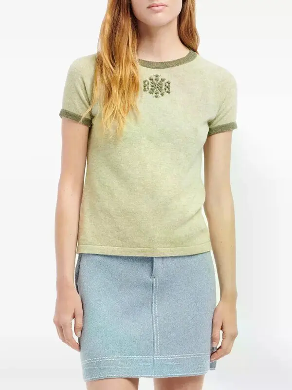 BARRIE Cashmere T-shirt - Green