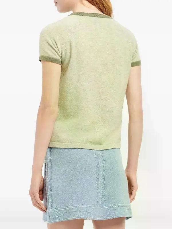 BARRIE Cashmere T-shirt - Green