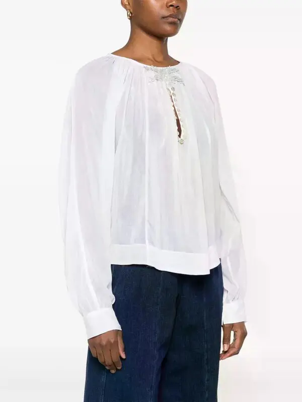 FORTE_FORTE Bead-detail Shirt