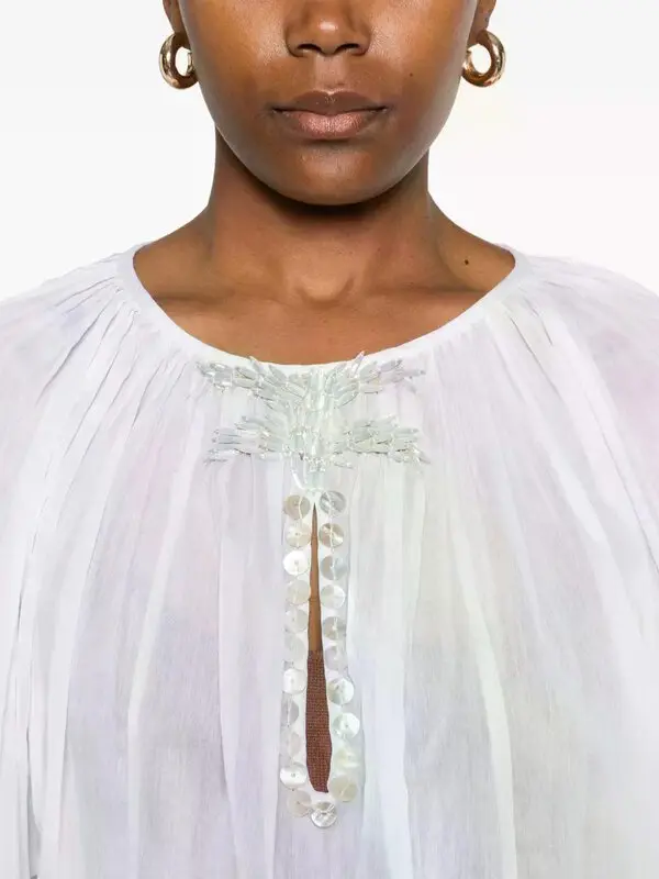 FORTE_FORTE Bead-detail Shirt
