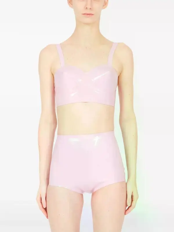 MAISON MARGIELA Latex Balconette Bra