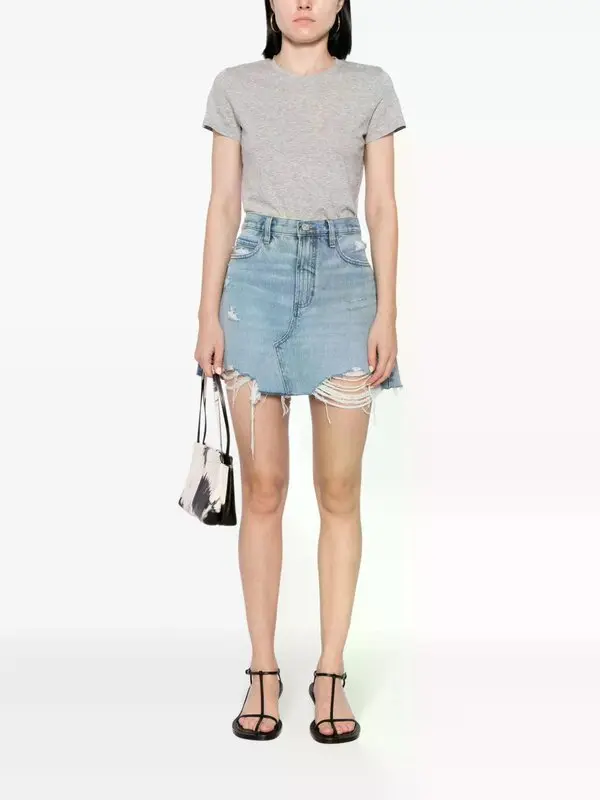 Vince Mélange-effect Cotton T-shirt - Grey