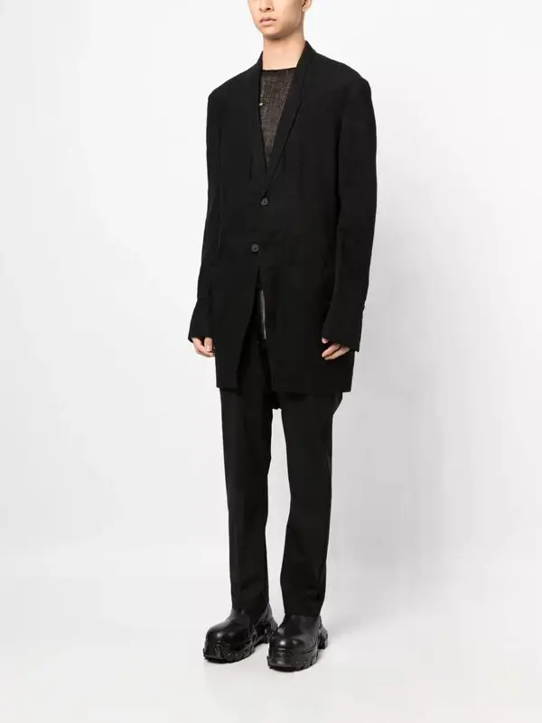 Rick Owens Single-breasted Wool Blazer