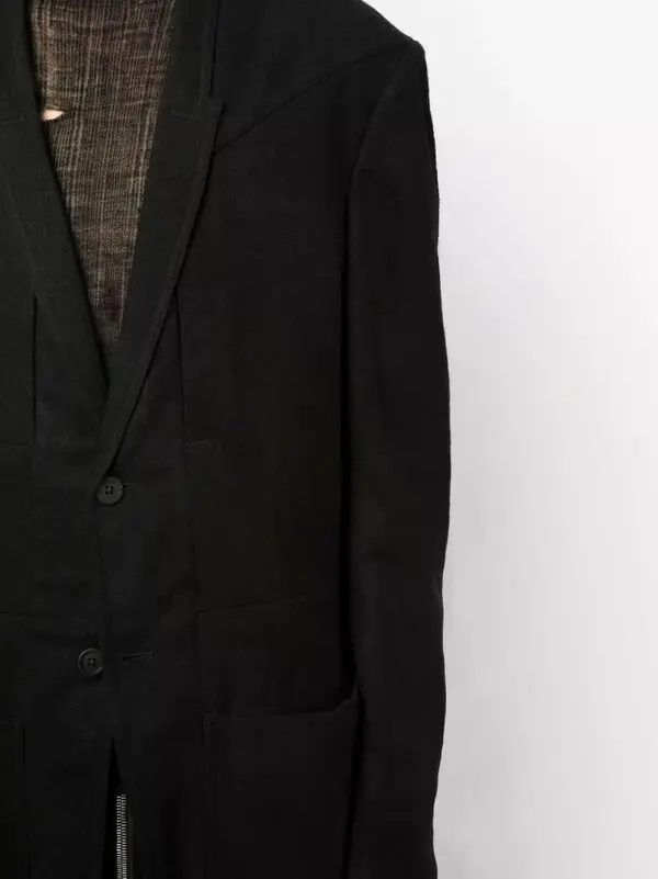 Rick Owens Single-breasted Wool Blazer