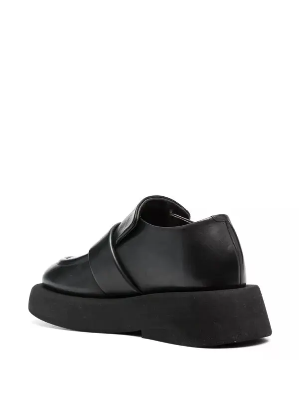 Marsèll Slip-on Leather Loafers - Black