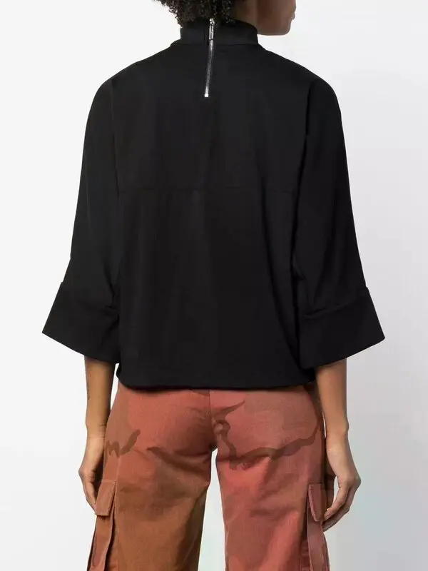 Opening Ceremony Logo-patch High-neck Jersey Top