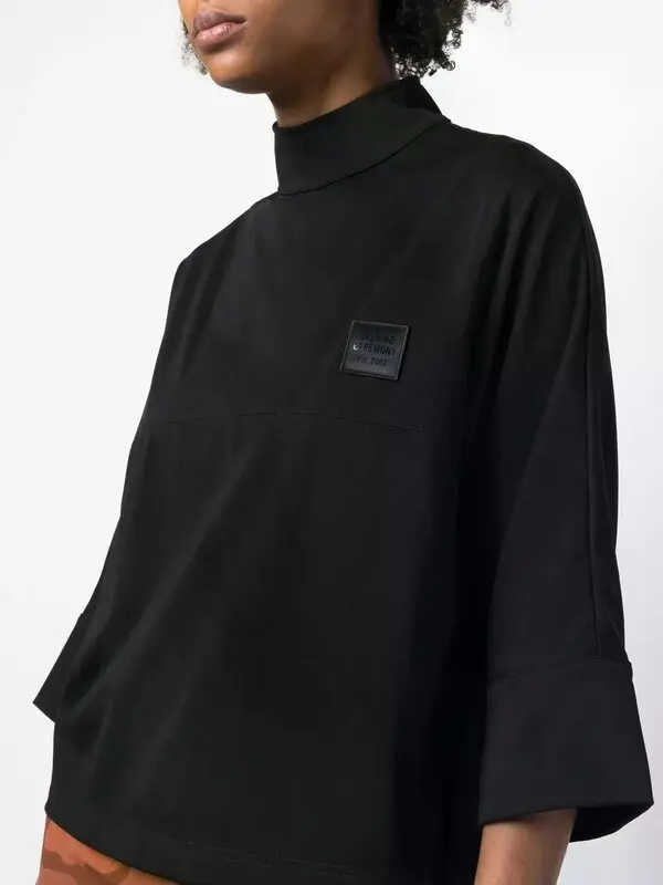 Opening Ceremony Logo-patch High-neck Jersey Top