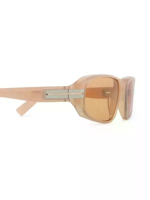 Zegna Oval-frame Sunglasses - Brown
