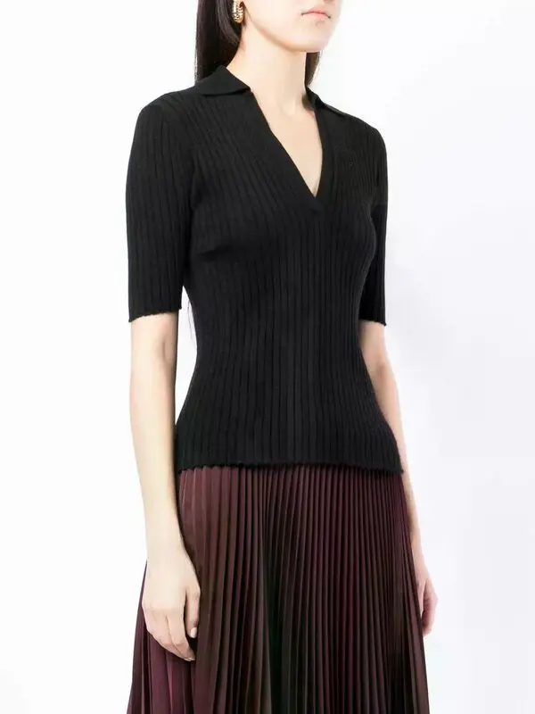 Cashmere In Love V-neck Knit Polo