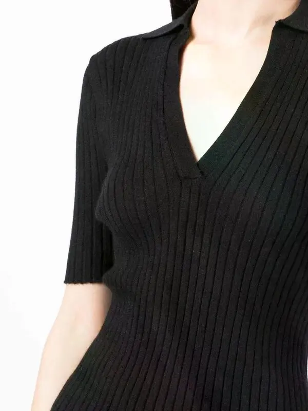 Cashmere In Love V-neck Knit Polo