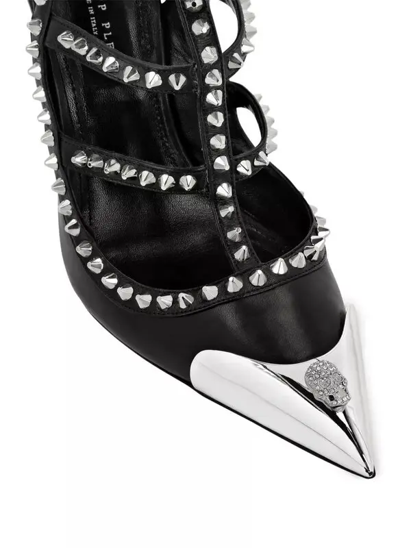 Philipp Plein 120mm Stud-embellished Leather Sandals
