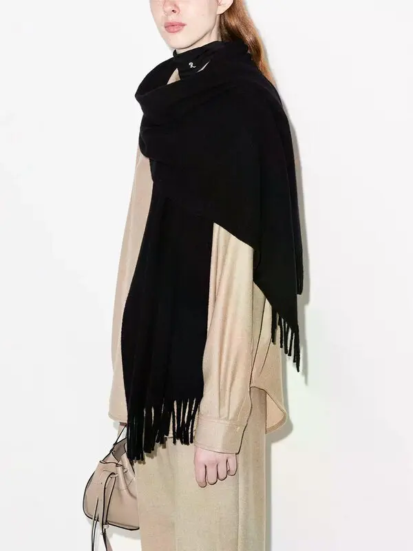 TOTEME Fringed Knitted Scarf