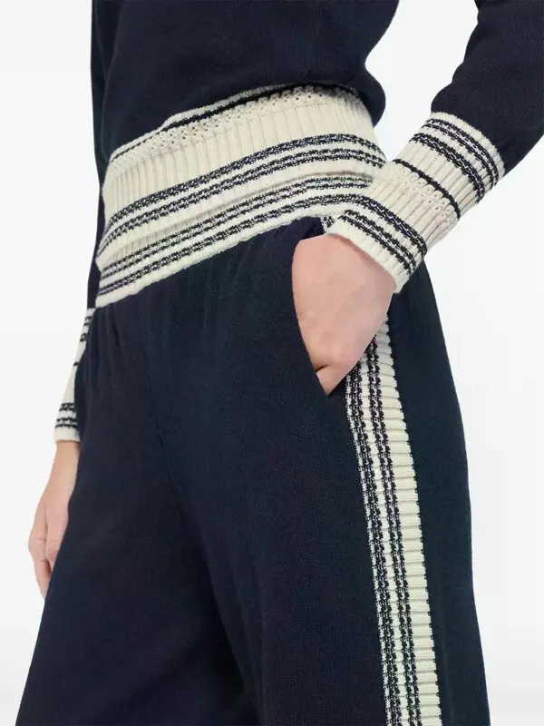 BARRIE Stripe-detail Trousers